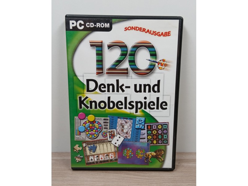 PC CD Igra 120 Denk- und Knobelspiele Retro