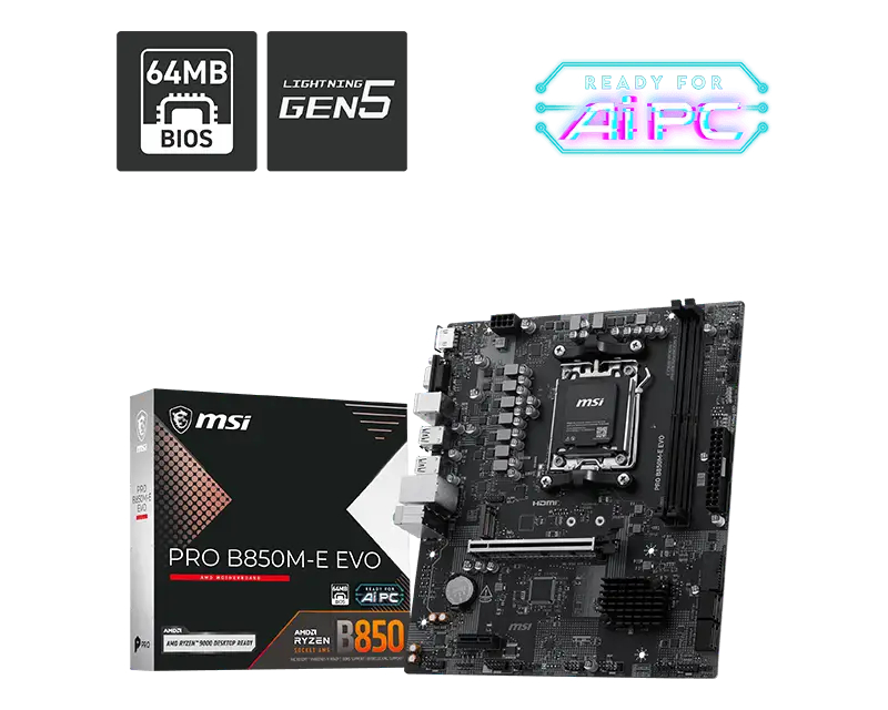 MSI PRO B850M-E EVO matična ploča