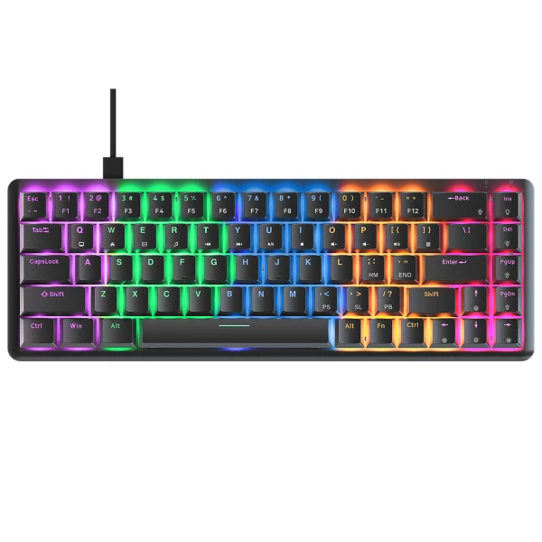 Rampage Tastatura žična gaming REBEL Low Profile mehanička crveni switch 38868