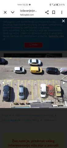 IZDAJEM 2 PARKING MESTA U ULICI VOJVODE STEPE 353 NA TROŠARINI