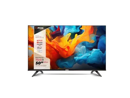 Televizor Fox 50WOS626D Smart, DLED, 4k UHD, 50''(127 cm), ATV-DTV-C-T-T2-S-S2