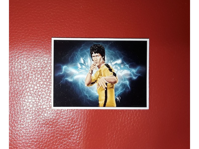 Magnet za frižider – motiv Brus Li (oko 7 x 5 cm)