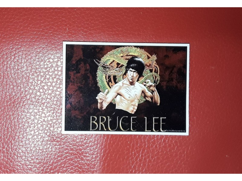 Magnet za frižider – motiv Brus Li (oko 7 x 5 cm)