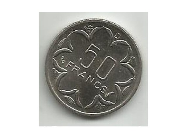 Central African States 50 francs 1976.