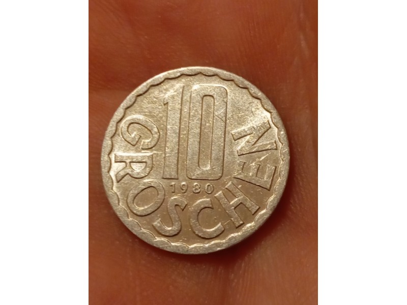 10 groschen 1980g.