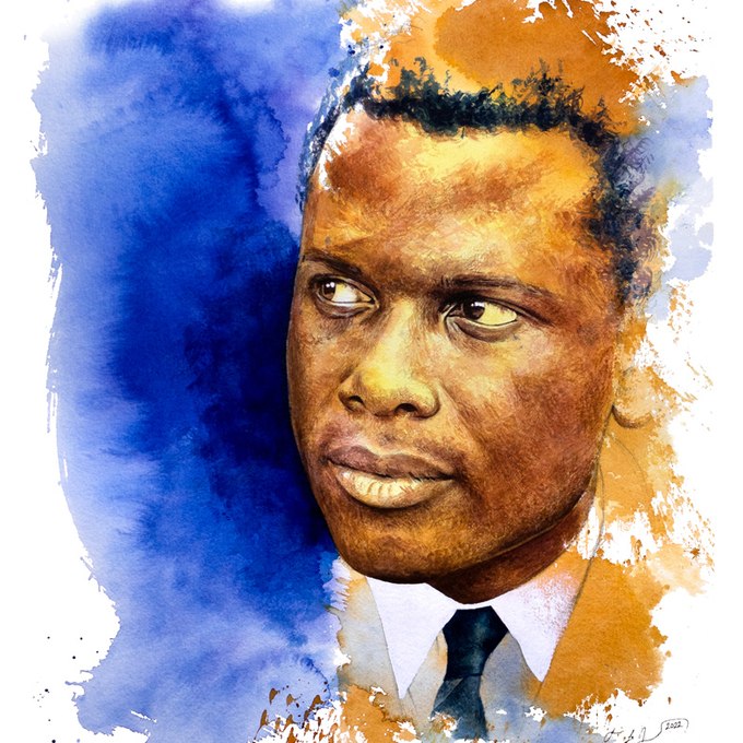Autorsko delo - Portret Sidney Poitier