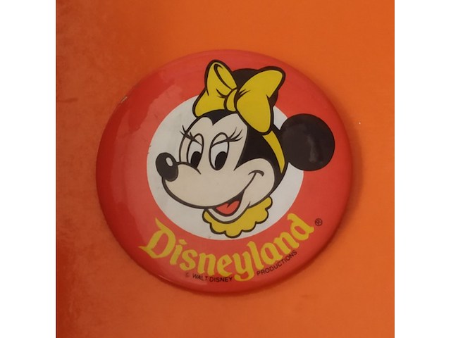 MINI MAUS, MINNIE MOUSE, DISNEYLAND VELIKI BEDŽ