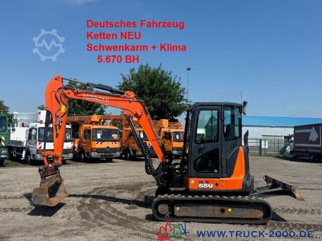 Mini bager
Hitachi ZX55U-6 Ketten NEU Schwenkarm + Klima - 5.670 BH
