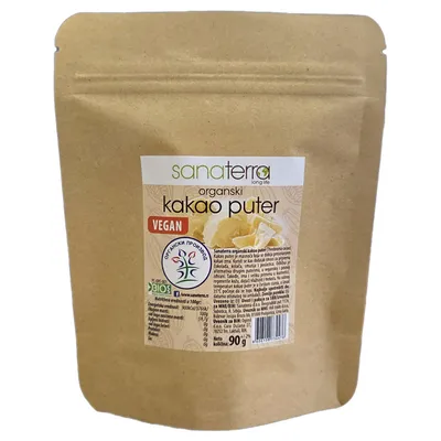Kakao puter (organski proizvod) 90 g Sanaterra