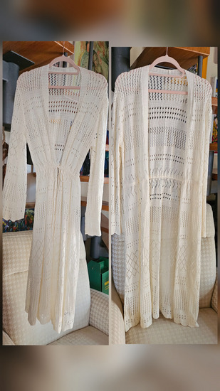 Crochet maxi viskozni nov ogrtač/ kaftan