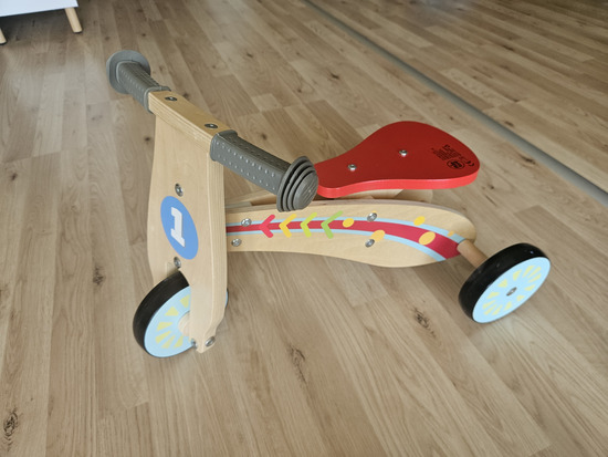 Playtive drvena guralica tricikl – odlično stanje