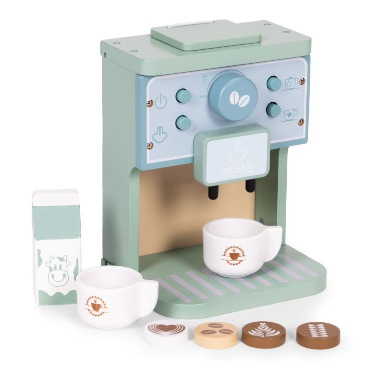 ECO TOYS Drveni aparat za kafu za decu – barista set, 8 delova – ECOTOYS TL645001ID: EK000798232