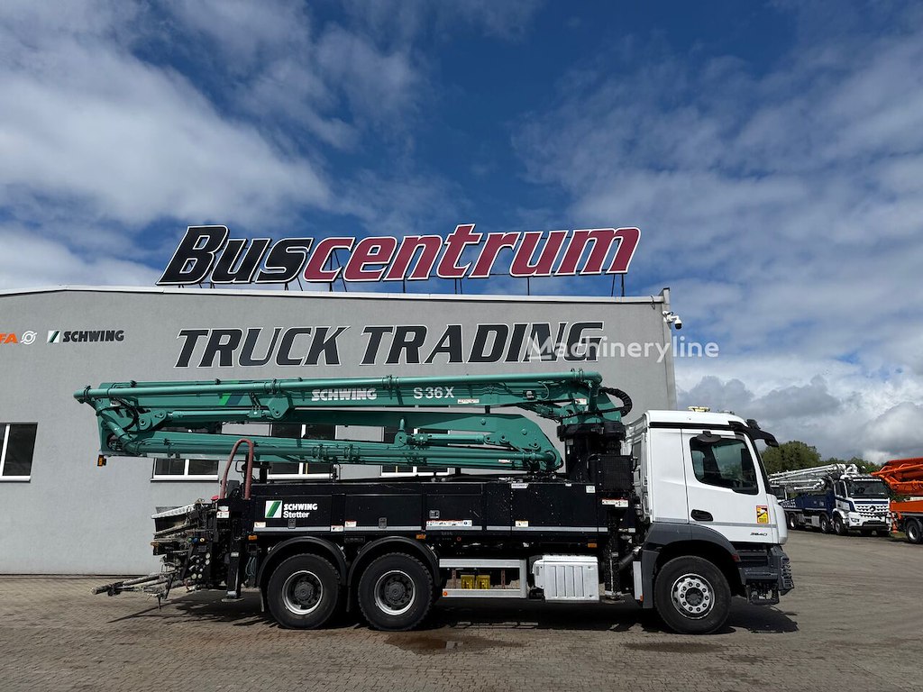 Schwing na šasiji Mercedes-Benz Arocs 2640 Schwing S 36X / Only 800H pumpa za beton