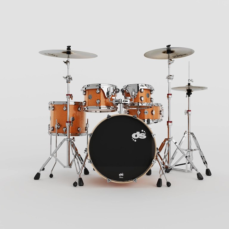 DS 47465 Drumset Groovemaster Studio Kit Shell set Orange Galaxy set bubnjeva