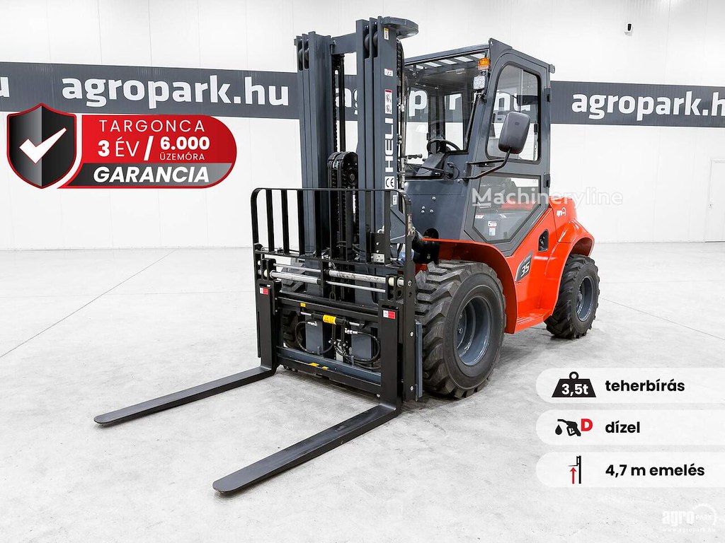 Novi Heli G3 high clearance 3,5 ton diesel forklift with 4,7 meter lift dizel viljuškar