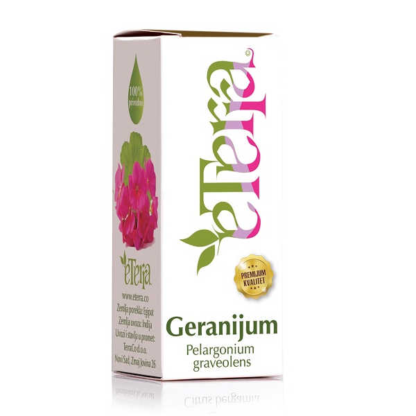 ETERIČNO ULJE GERANIJUMA (Pelargonium graveolens) ETERRA 20ML