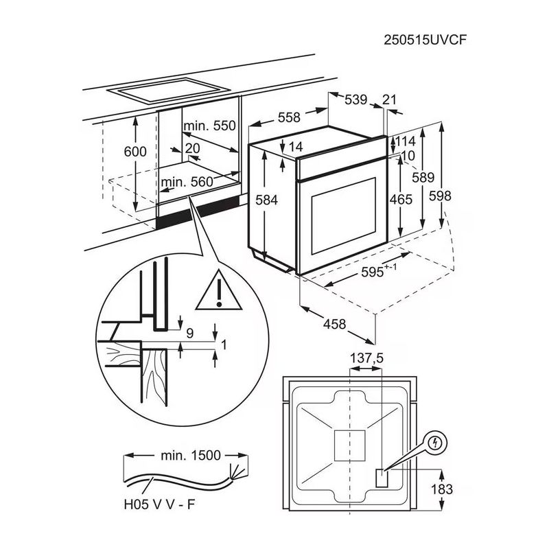 Electrolux ugradna rerna EOF7P86H3