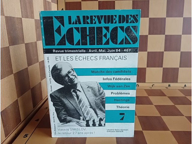 Sah Magazin La Revue des Echecs 1984 god (sah)
