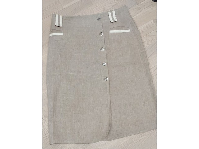 MONA lanena suknja bež 46-XL