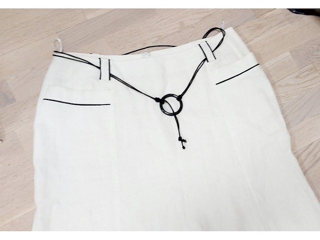 MONA bela lanena suknja 46-XL