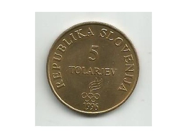 Slovenija 5 tolarjev 1996. KM#33 Olimpijske Igre
