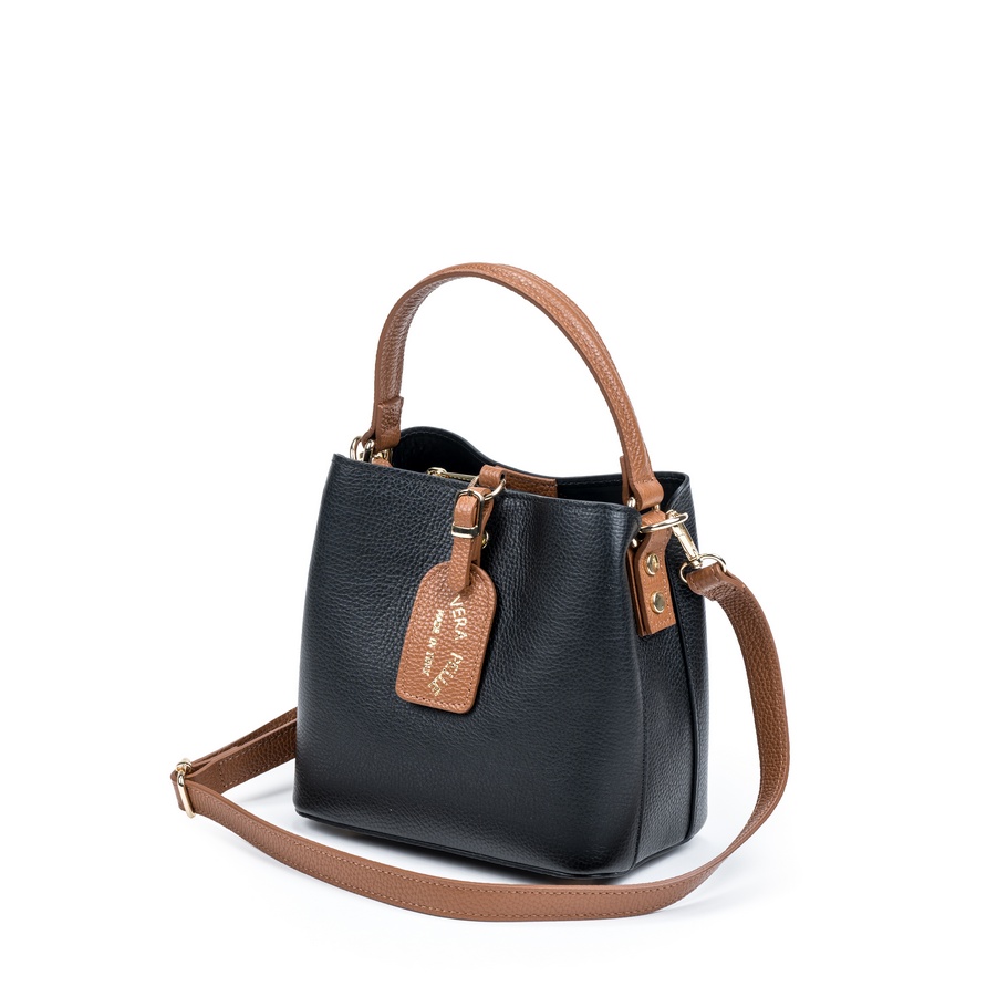 Mala kožna torba / Tasna-55C044 crna