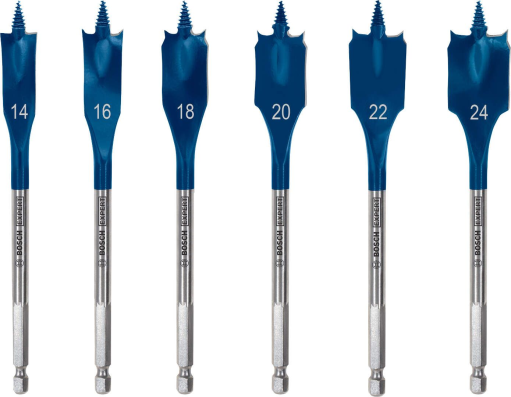 Bosch EXPERT Self Cut Speed 6-delni set pljosnatih burgija 14 / 16 / 18 / 20 / 22 / 24 x 152mm, 2608900332