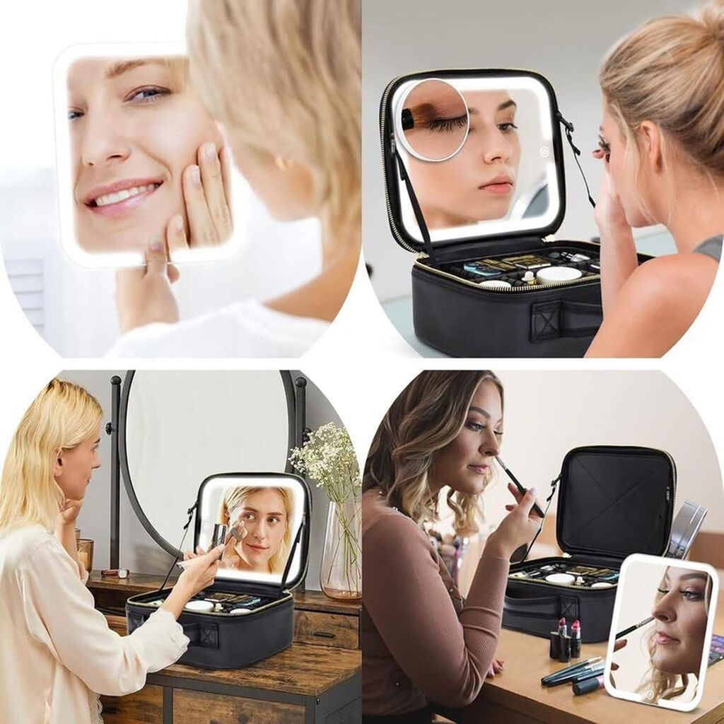 Kofer za sminku sa ogledalom Tvoj beauty saveznik u svakom trenutku!