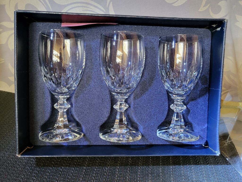 Case kristal,led kristal za vino 1970/80ta.godina Zwiesel Nemacka