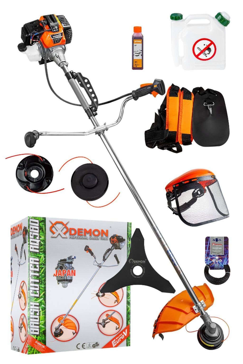 Benzinski trimer/četka za travu DEMON Brush Cutter RQ580 –