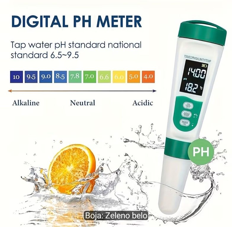 ✅ 5u1 DIGITALNI MERAČ KVALITETA VODE       (pH / Salinitet / TDS / EC