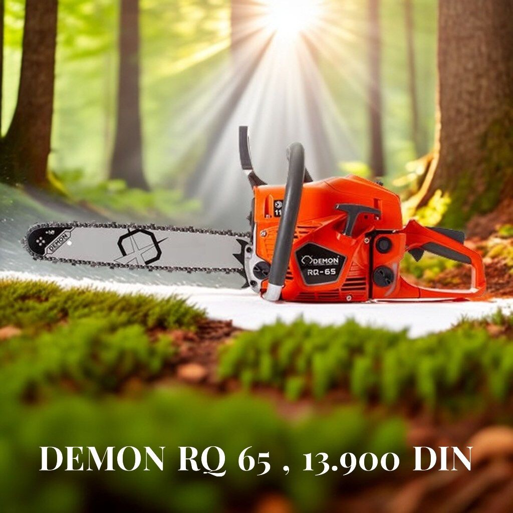 Motorna testera DEMON RQ-65 - Snažan benzinski model za seču drva i