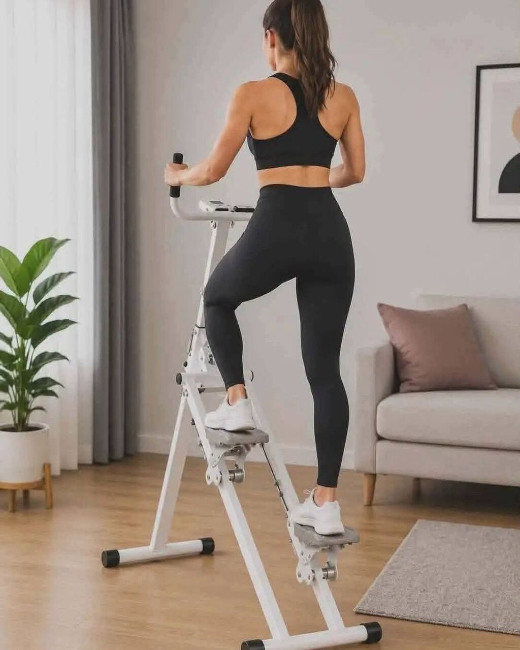 Vertikalni stepper za kućni trening - Sprava za kardio i jačanje nogu