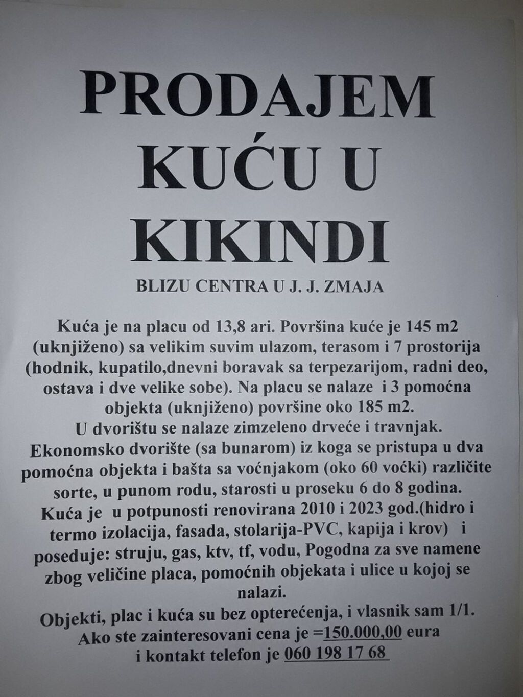 Kuća na produju