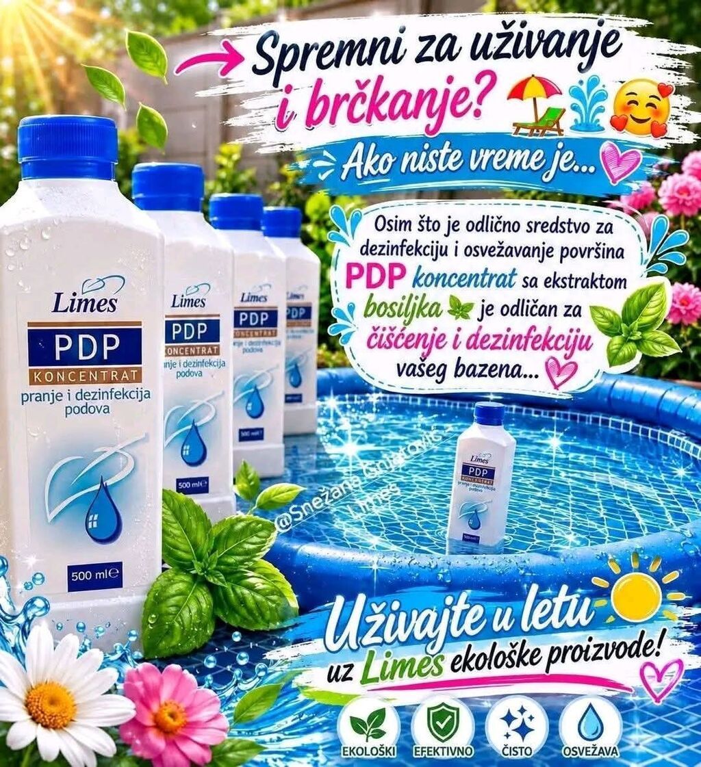 Limes PDP Koncentrat – pranje i dezinfekcija podova, kao i čišćenje i