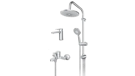 ROSAN BLAU BATERIJA ZA LAVABO + KADU SA USPONSKIM TUŠEM, RUČNIM TUŠEM I IZLIVOM