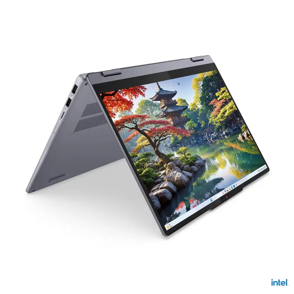 LENOVO IdeaPad 5 2-in-1 14IAL10, 14" WUXGA Touch, Intel Core Ultra 7 255H, 16GB, 1TB, DigitalPen, Backlite, DOS, Luna Grey, Aluminium Top (83KR006HYA)