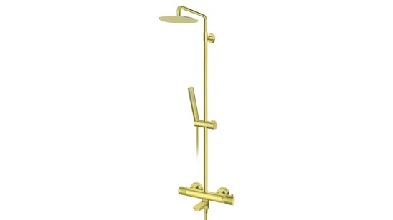 ROSAN THERMO S2 GOLD TERMOSTATSKA BATERIJA SA USPONSKIM TUŠEM D.250MM I IZLIVOM NOVA RUČICA
