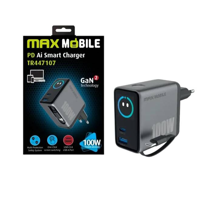 MAXMOBILE SUPER BRZI KUĆNI PUNJAČ TR447207 GAN2 - 100 W