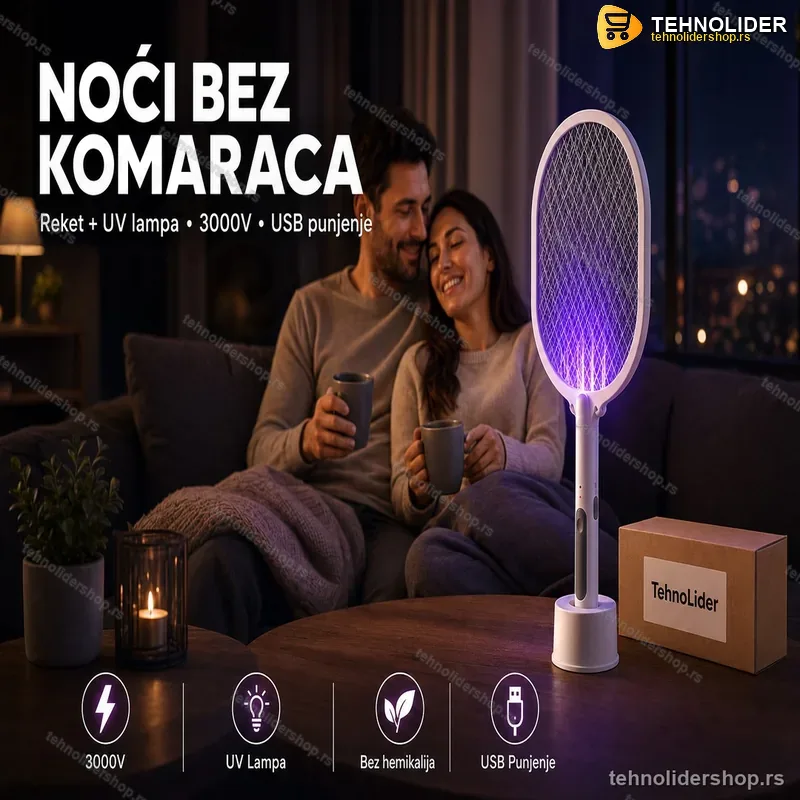 2u1 Električni Reket Protiv Komaraca