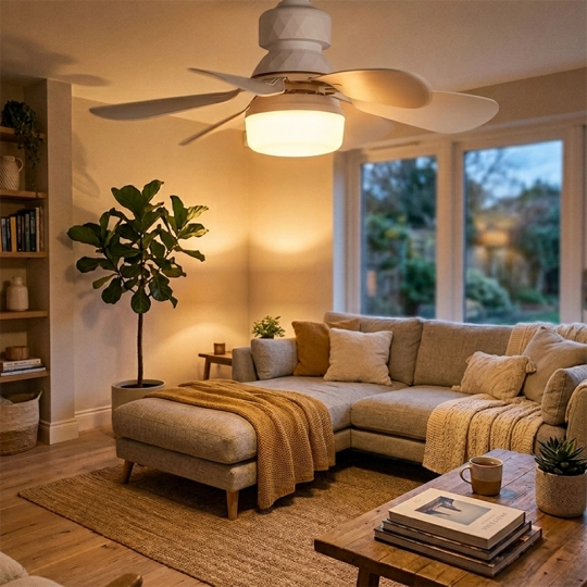 MV5030-W BELI VENTILATOR 12W SA SVETLOM LED SIJALICA CCT 12W SA DALJINSKIM UPRAVLJAČEM