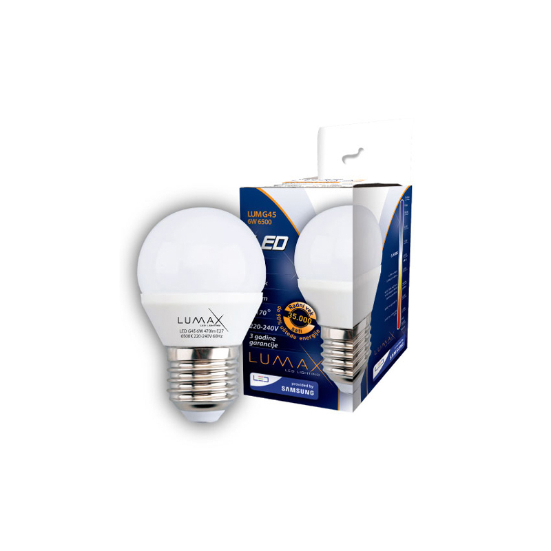 SIJALICA LED LUMG45-6W 6500K 540 LM