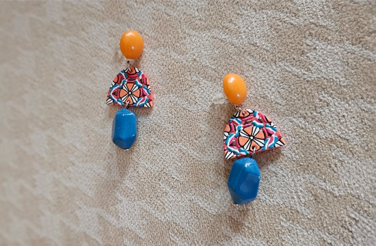 Retro Acrylic Irregular Geometric minđuše, novo