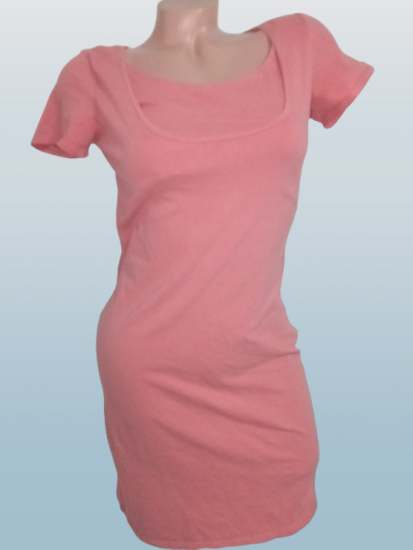 ❤️H&M❤️PAMUCNA ROZE HALJINA S-36