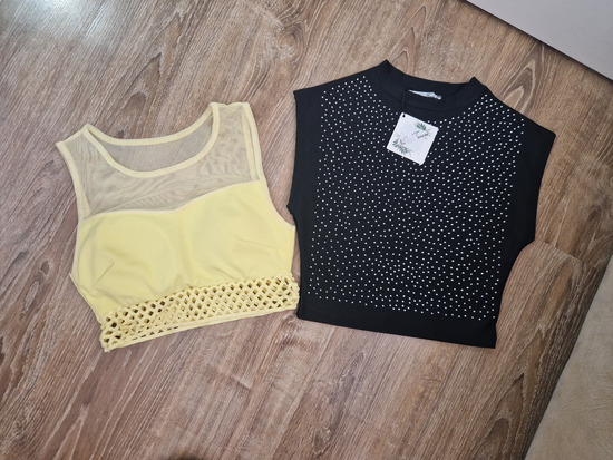 Dve crop top majice