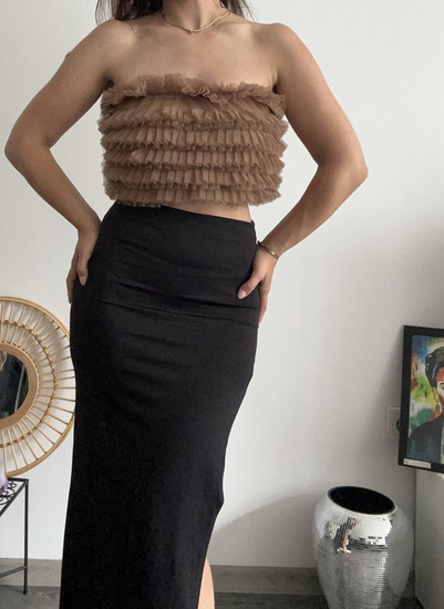 Braon boho top