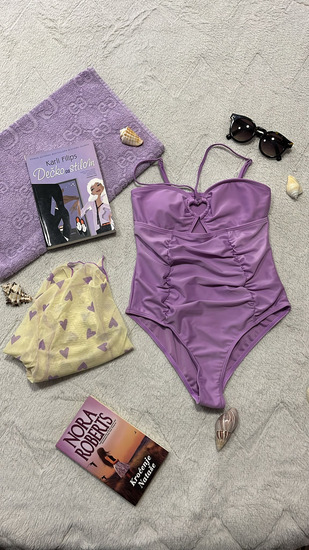 Shein jednodelni kupaći +ogrtač,13-14y,NOVO