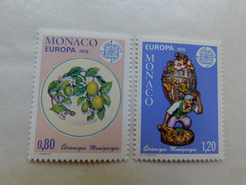 MONAKO EUROPA 1976 KOMPLET ČISTA SERIJA