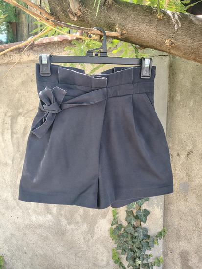Zara TRF grafit sive široke pantalone sorc