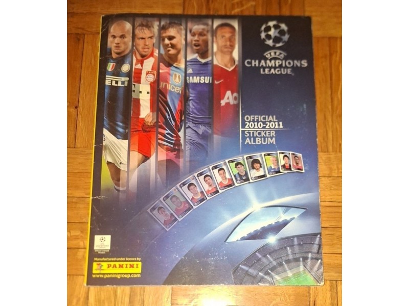 Liga šampiona 2010-11 PANINI album sa oko 440 sličica